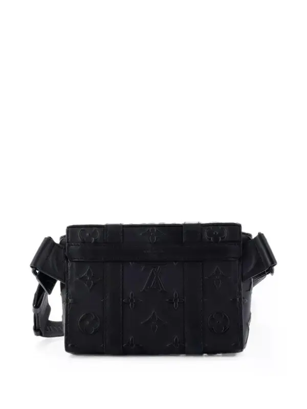 LOUIS VUITTON Trunk Slingbag Monogram Seal Leather Belt Bag