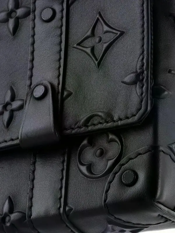 LOUIS VUITTON Trunk Slingbag Monogram Seal Leather Belt Bag