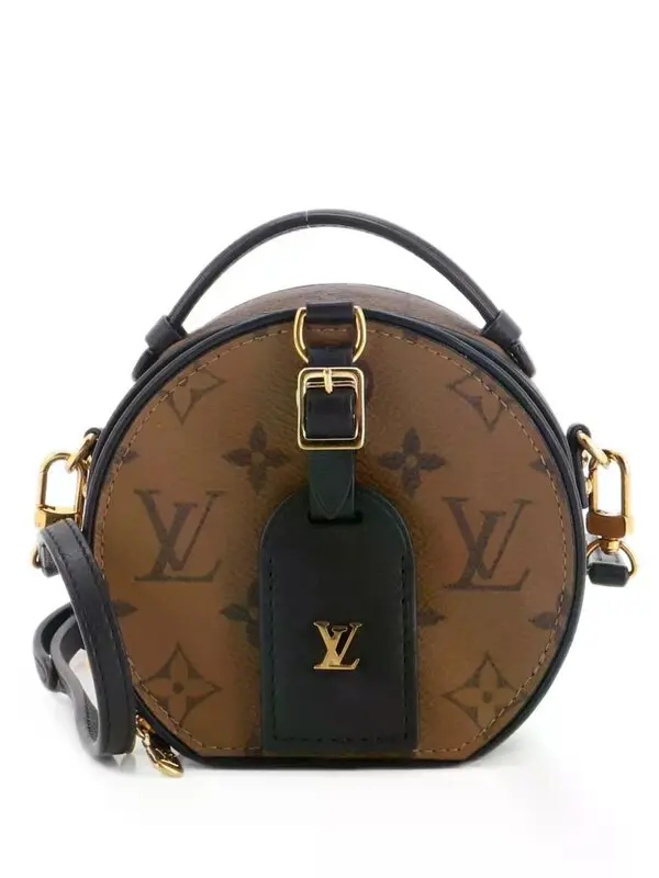 LOUIS VUITTON Reverse Monogram Canvas Mini Boite Chapeau Crossbody Bag