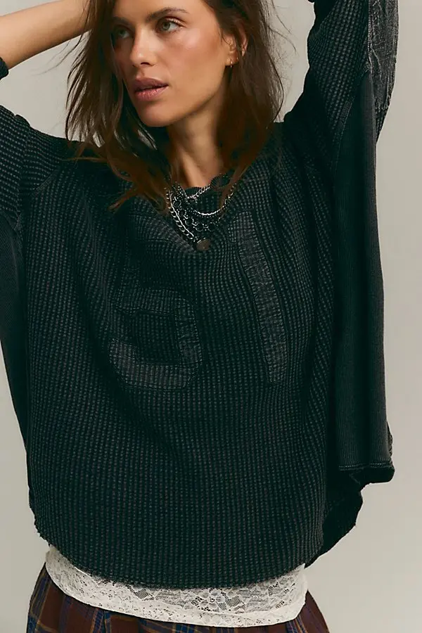 FP ONE Blake Graphic Thermal Top - Black