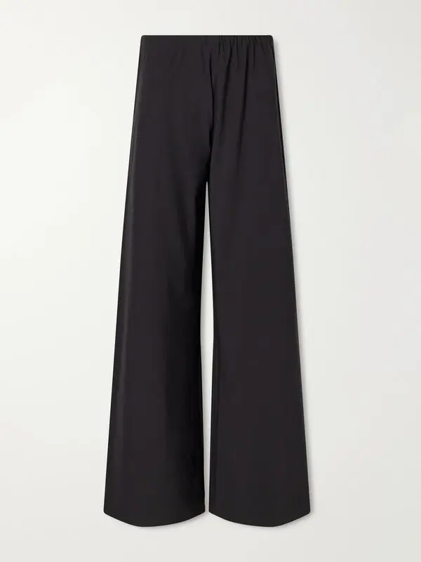 LA LIGNE Colby Cotton-poplin Wide-leg Trousers