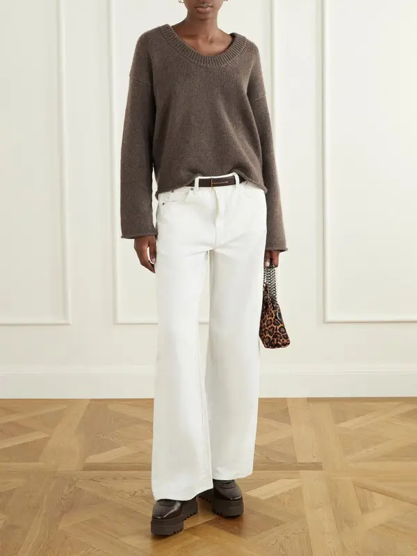 Stella McCartney Snake-effect Leather Sneakers