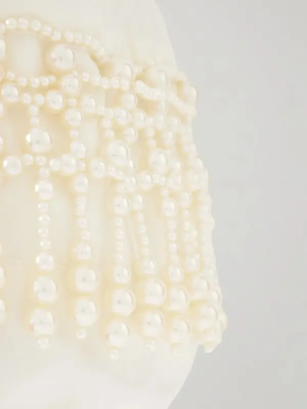 Sea Carlotta Bead-embellished Shell Clutch