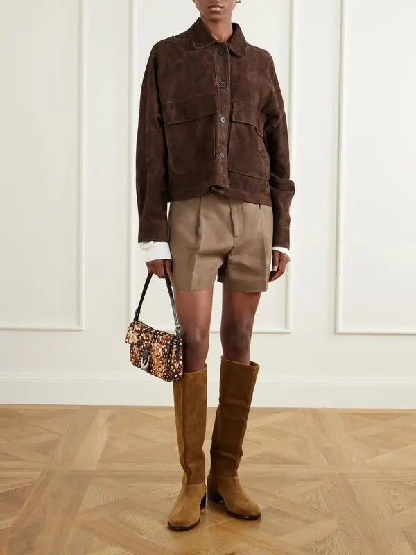 Staud Indie Slouch Suede Knee Boots