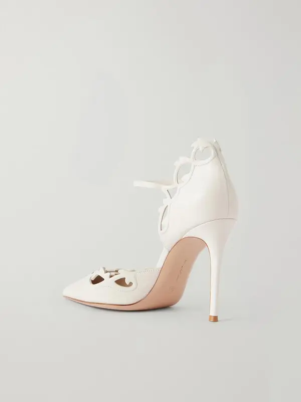 GIANVITO ROSSI 95 Leather Pumps