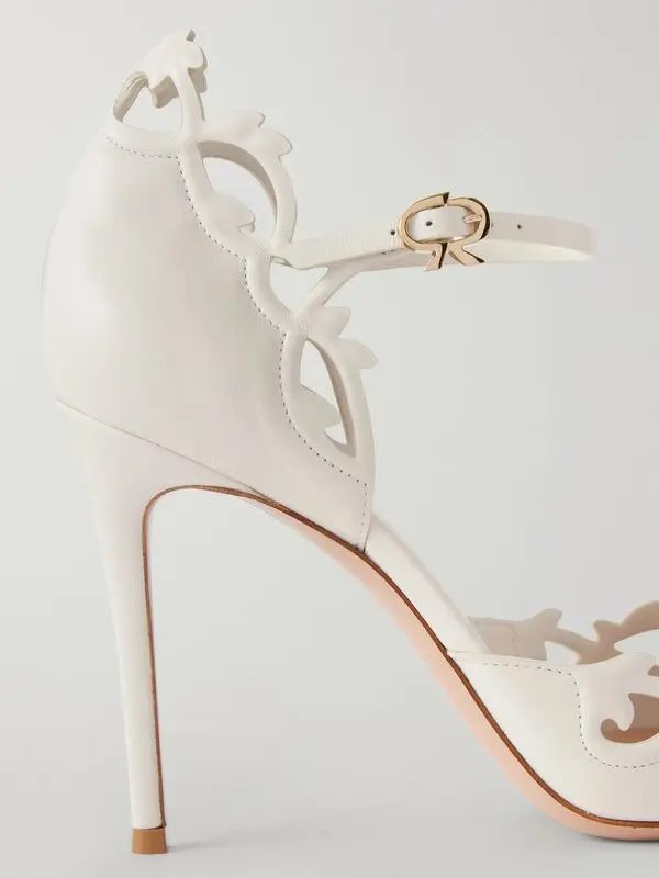 GIANVITO ROSSI 95 Leather Pumps