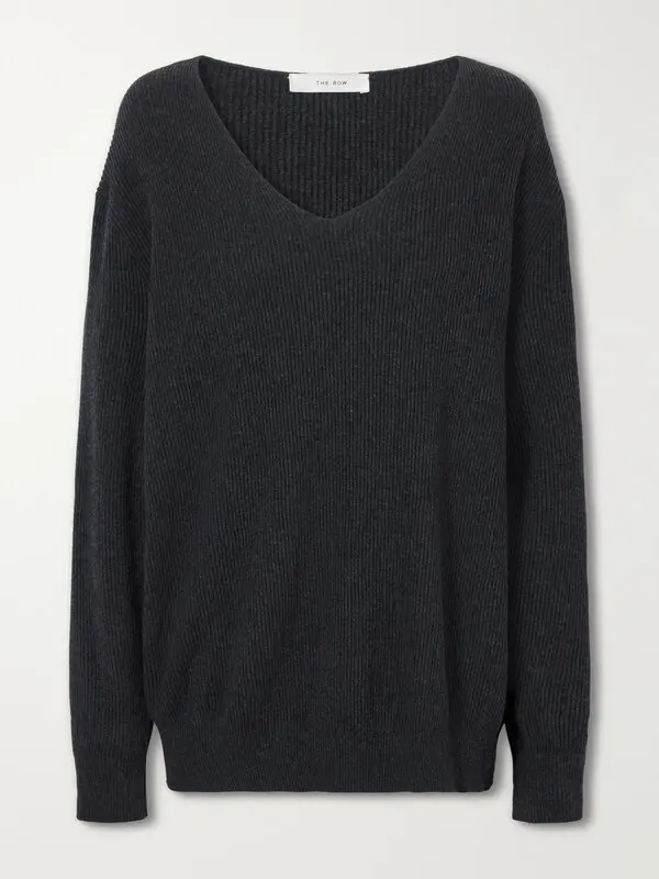 THE ROW Phef Cotton And Cashmere-blend Sweater