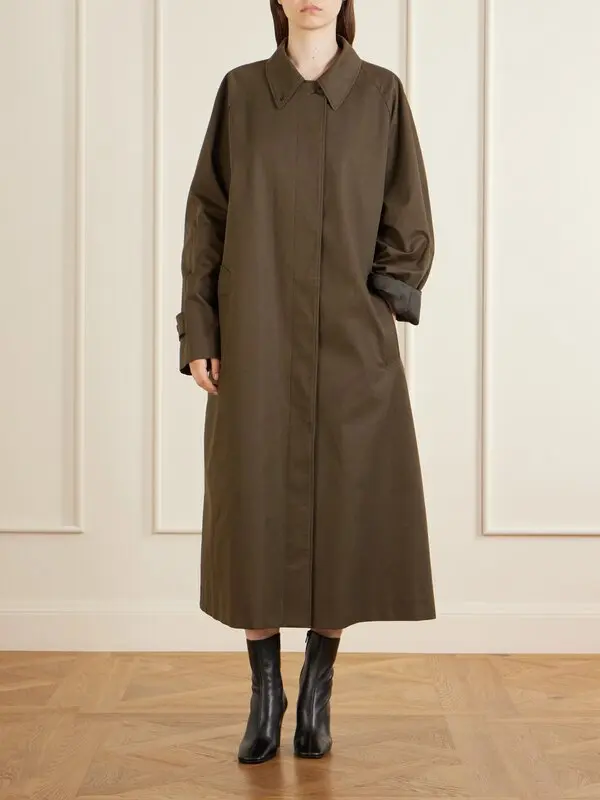 THE ROW Iza Cotton Long Coat