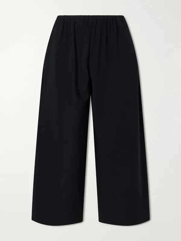 THE ROW Cosmo Wool-twill Cropped Pants