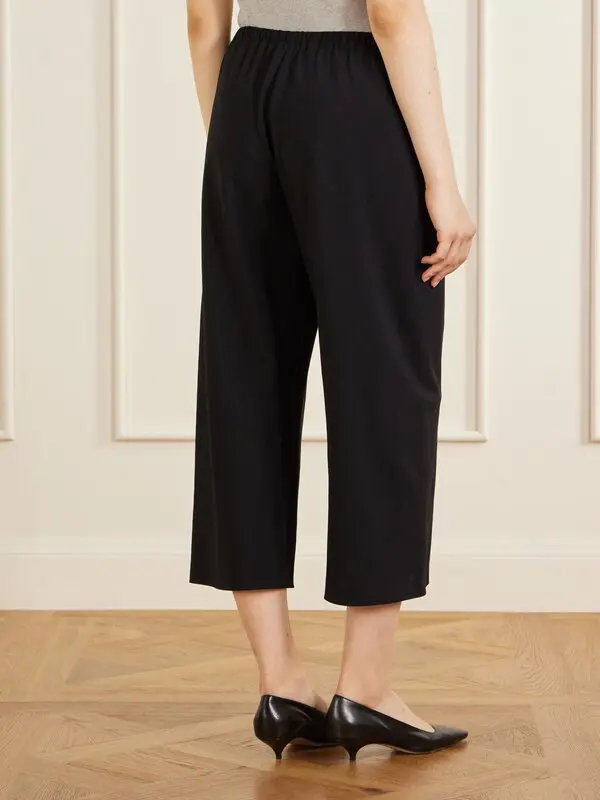 THE ROW Cosmo Wool-twill Cropped Pants