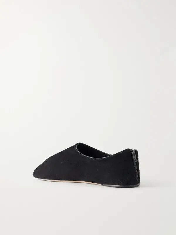 THE ROW Stellene Suede Moccasins