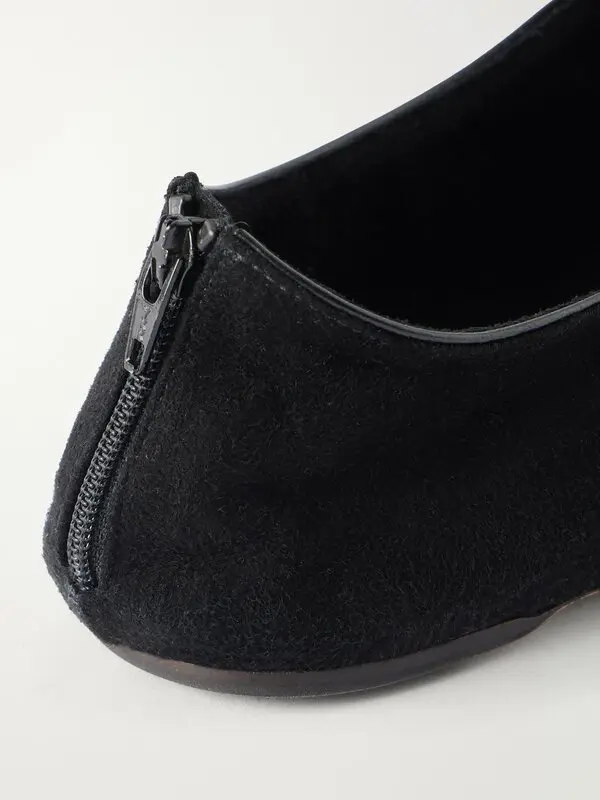 THE ROW Stellene Suede Moccasins
