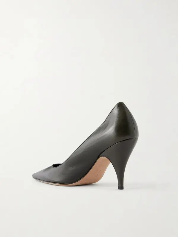 THE ROW Liisa Three Leather Pumps