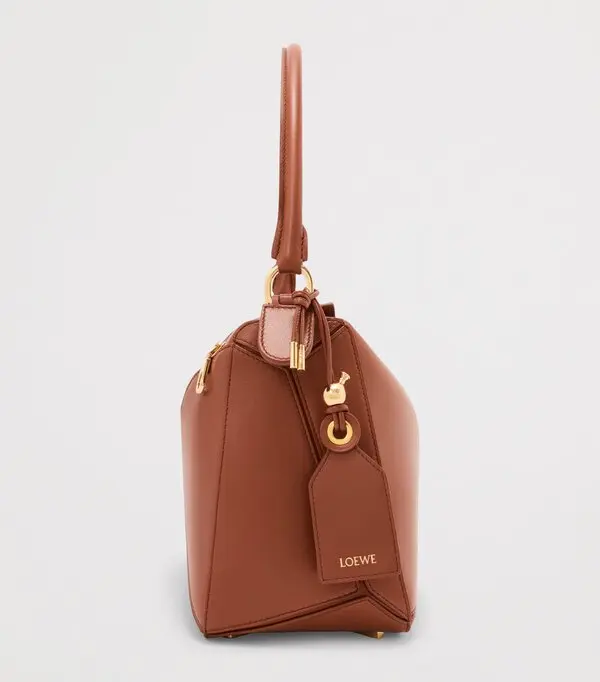 Loewe Medium Leather Featherlight Puzzle Top-handle Bag