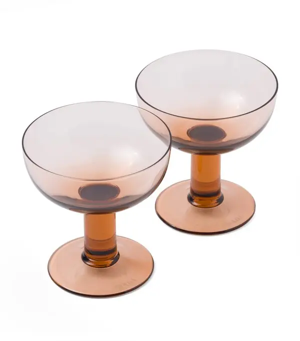 Prada Set Of 2 Plinth Champagne Coupes - Neutral