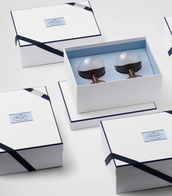 Prada Set Of 2 Plinth Champagne Coupes