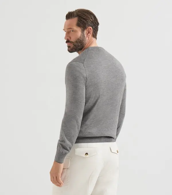 Brunello Cucinelli Cashmere-silk V-neck Sweater