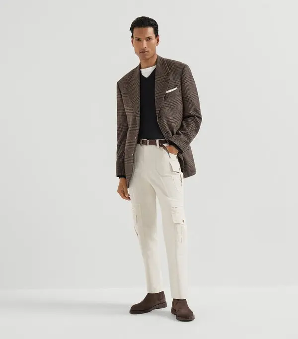 Brunello Cucinelli Cashmere-silk V-neck Sweater