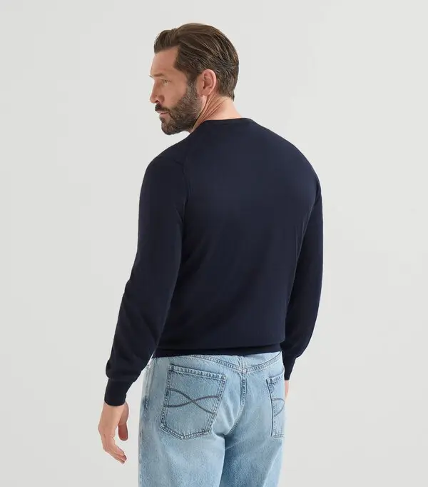 Brunello Cucinelli Cashmere-silk V-neck Sweater