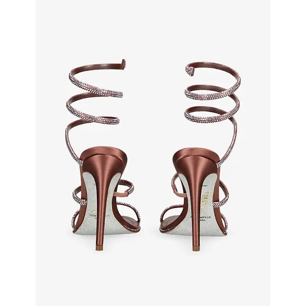 Rene Caovilla Cleo 105 Leather Heeled Sandals
