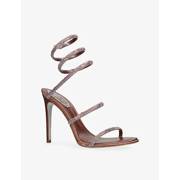 Rene Caovilla Cleo 105 Leather Heeled Sandals