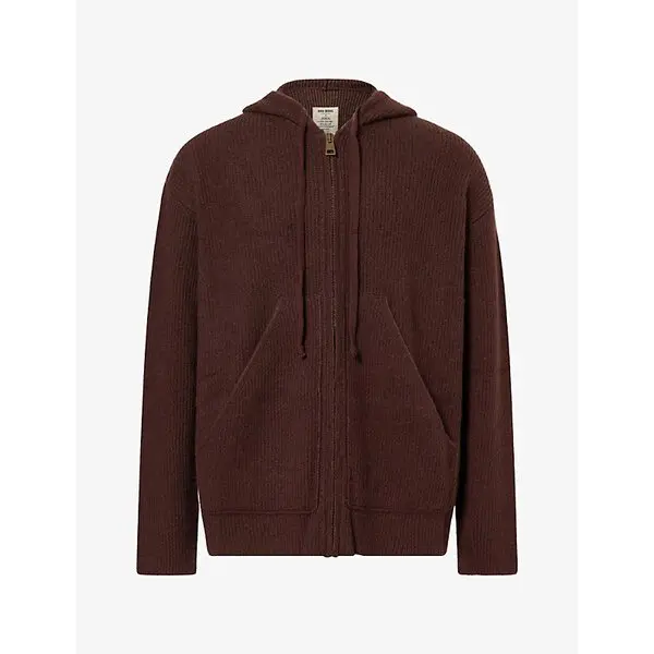UMA WANG Ribbed Cashmere Hoodie