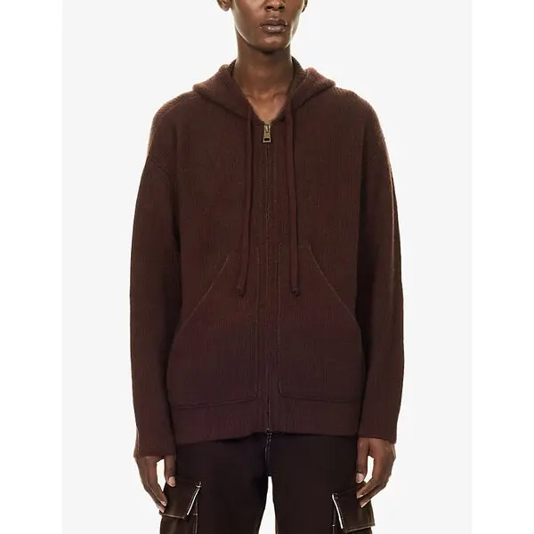UMA WANG Ribbed Cashmere Hoodie