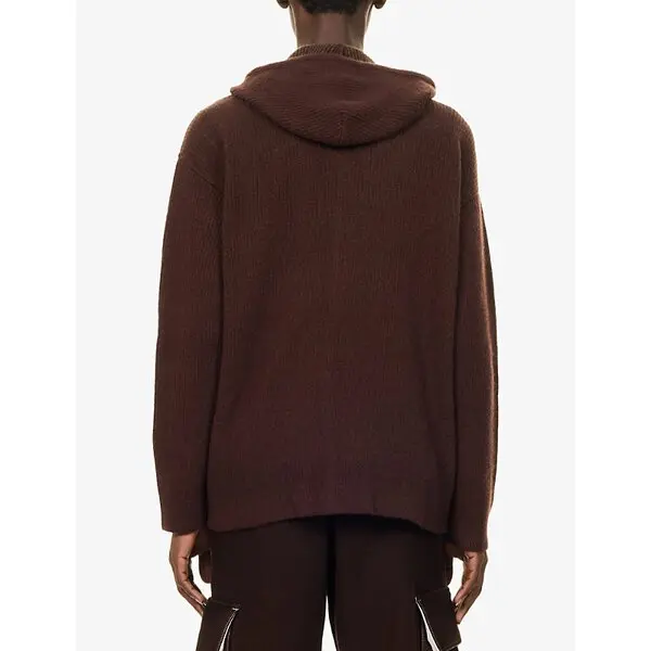 UMA WANG Ribbed Cashmere Hoodie