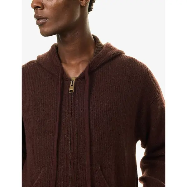 UMA WANG Ribbed Cashmere Hoodie