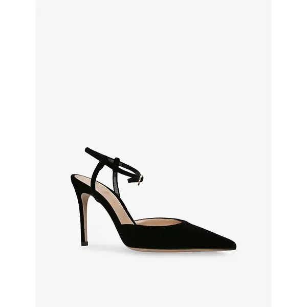GIANVITO ROSSI Sofia 95 Velvet Heeled Courts