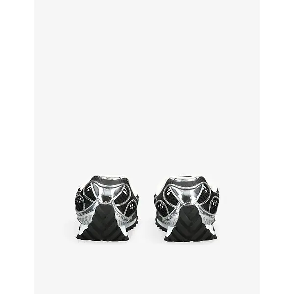 Bottega Veneta Orbit Metallic Woven Trainers