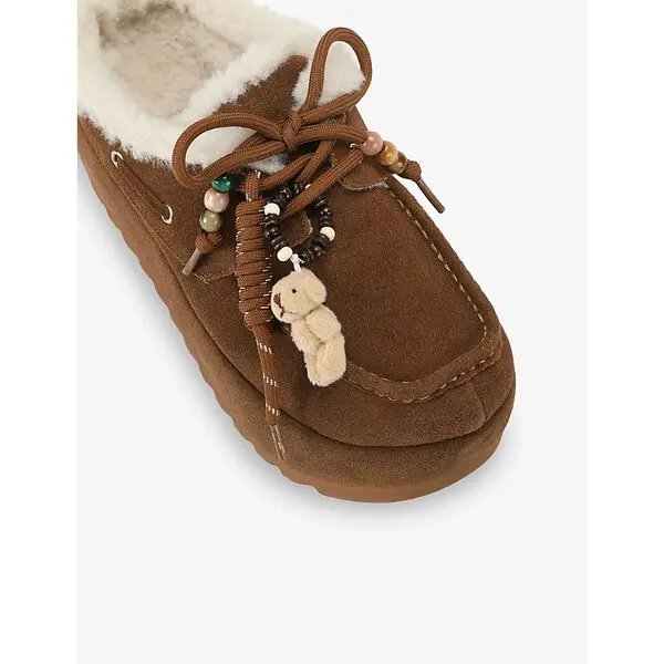 Steve Madden Cuddly Charm Leather Loafers