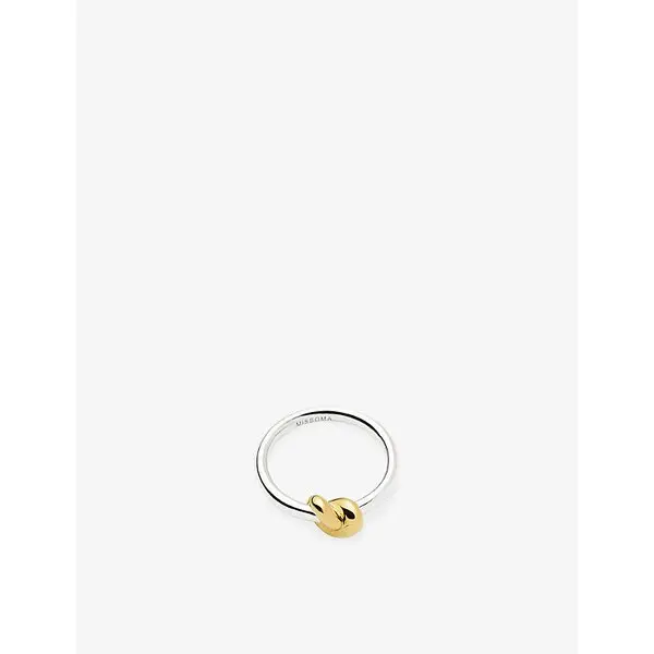 MISSOMA Lucy Williams X Knot Sterling Silver And 18ct Yellow Gold-plated Ring - Multi-coloured