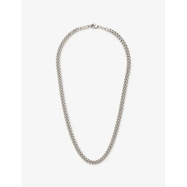 CLOCKS AND COLOURS Curb Chain Stainless-steel Necklace - Silver
