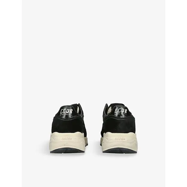 GOLDEN GOOSE Running Sole 90100 Glitter-embellished Trainers - Black