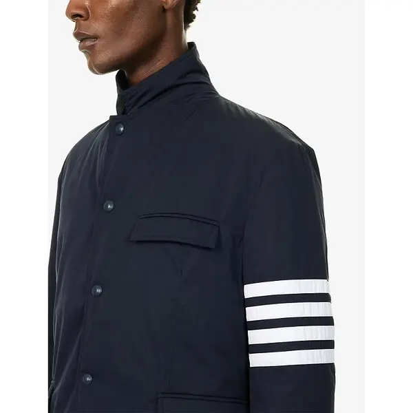 Thom Browne Brand-stripe Padded Down Coat