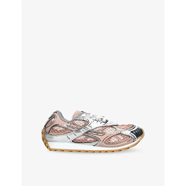 Bottega Veneta Orbit Metallic Woven Trainers