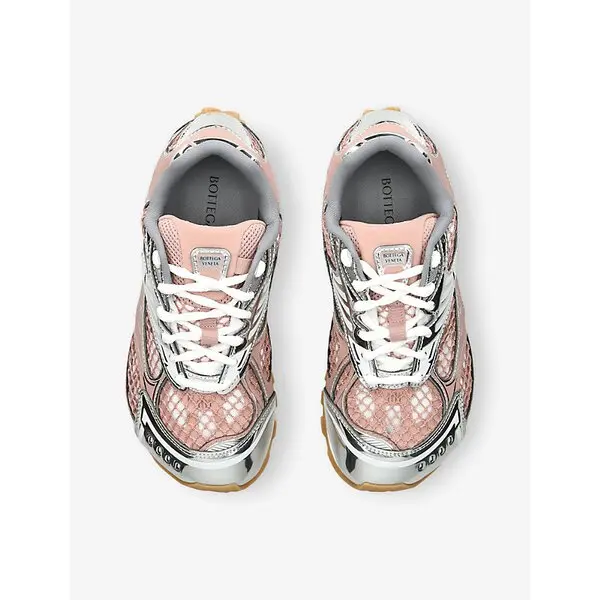 Bottega Veneta Orbit Metallic Woven Trainers