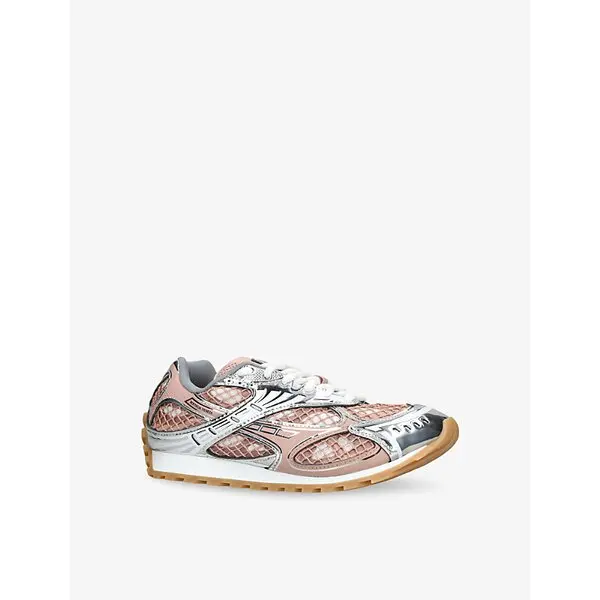 Bottega Veneta Orbit Metallic Woven Trainers