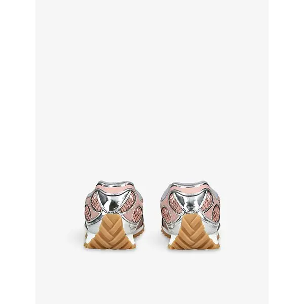 Bottega Veneta Orbit Metallic Woven Trainers