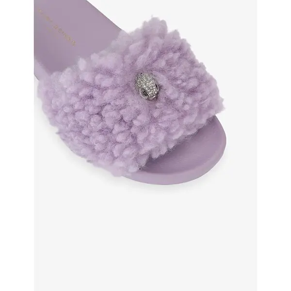 Kurt Geiger Meena Eagle Woven Slides