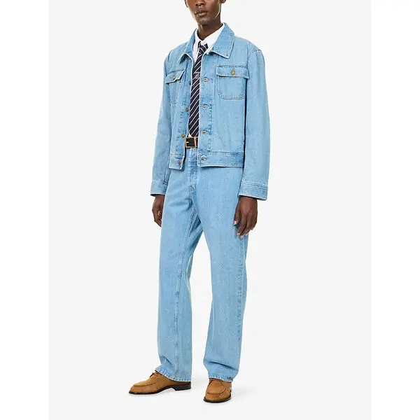 Thom Browne Contrast-stitch Denim Jeans