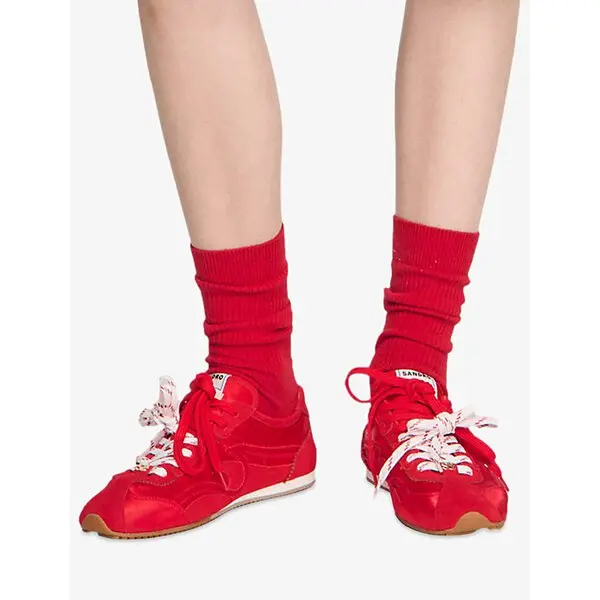 Sandro Wave Woven Trainers