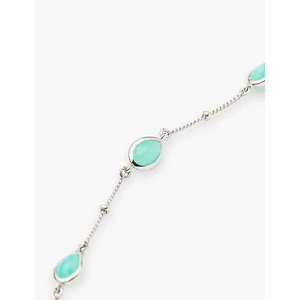 MISSOMA Magma Sterling- And Amazonite Charm Bracelet