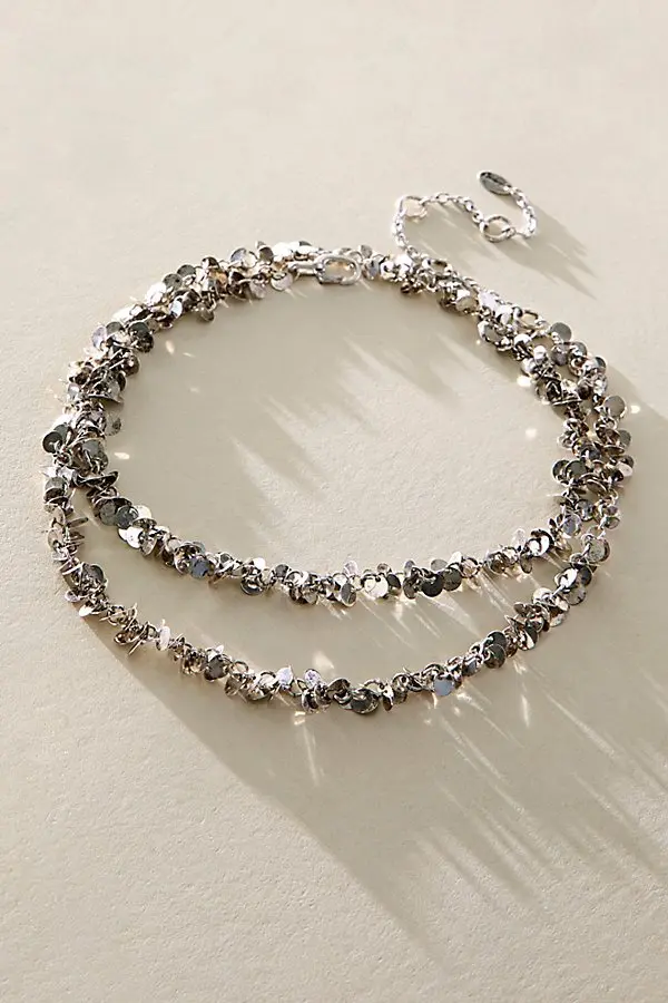 Free People Solana Waist Tie At - Silver