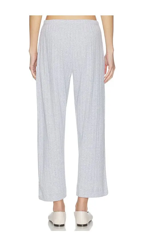 LESET Pointelle Crop Wide Leg Pant In . Also