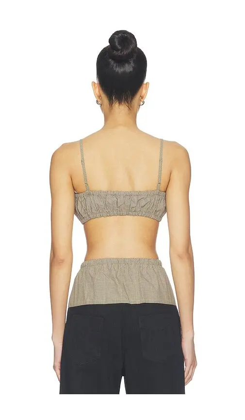 Matthew Bruch Bubble Bandeau Crop Top In . Also