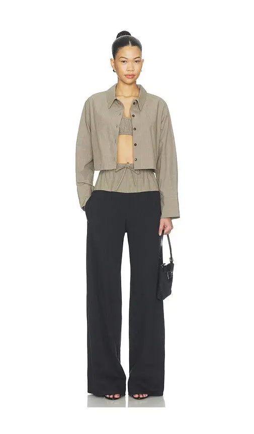 Matthew Bruch Bubble Bandeau Crop Top In . Also