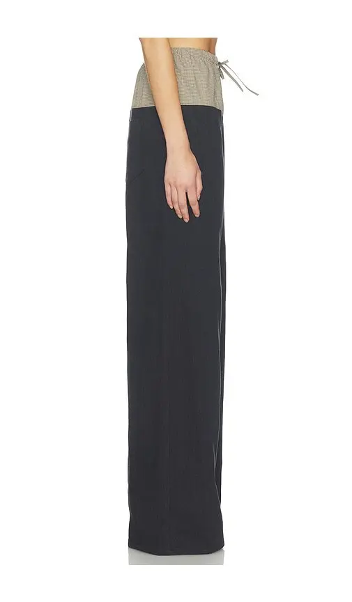 Matthew Bruch Drawstring Combo Pant In . Also