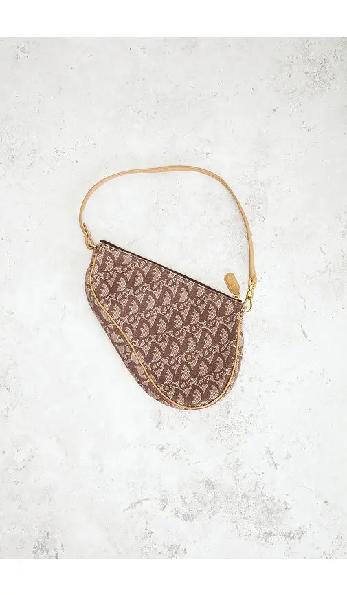 FWRD RENEW Dior Diorissimo Pochette Saddle Bag